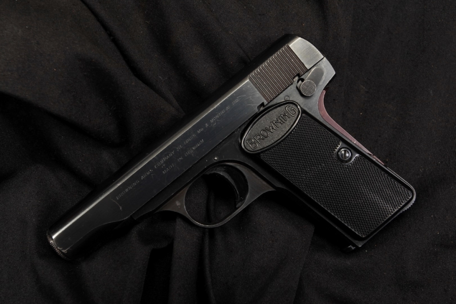 Fn / Browning Model 1910/55 .380 Acp Auto Semi Automatic Pistol, Belgian For Sale at GunAuction ...